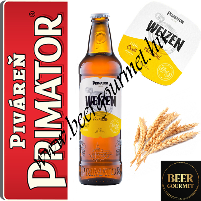 Primator Weizen - szűretlen búzasör - Primátor sörök - cseh sör - Primator